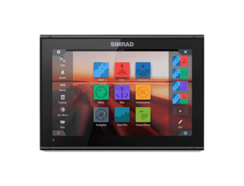 Simrad GO12 XSE 12 Inch Chart Plotter With Transom Mount 3-in-1 ...