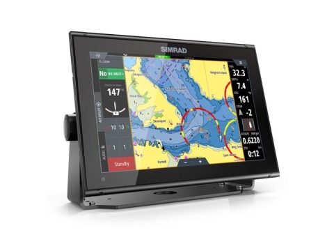 Simrad GO12 XSE 12 Inch Chart Plotter With Transom Mount 3-in-1 ...