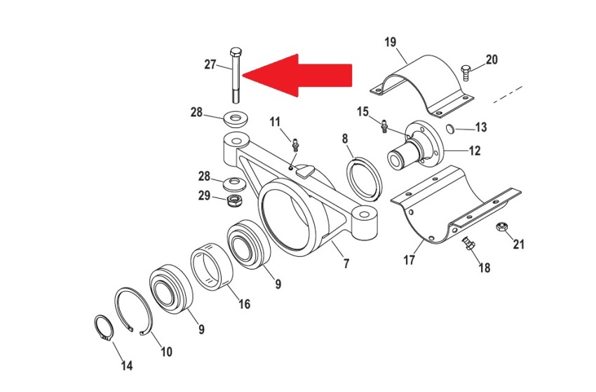 MerCruiser - SCREW (.500-20 x 4.500) - MPI 4.3L 5.0L 5.7L EFI 6.2L - 10 ...
