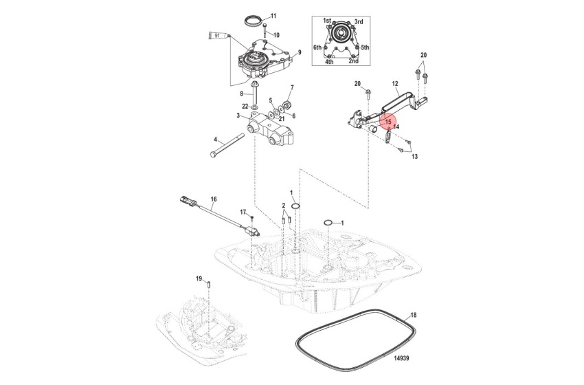 Mercury - CUP Barrel Retainer - Quicksilver - 824015 | Throttle Bracket ...