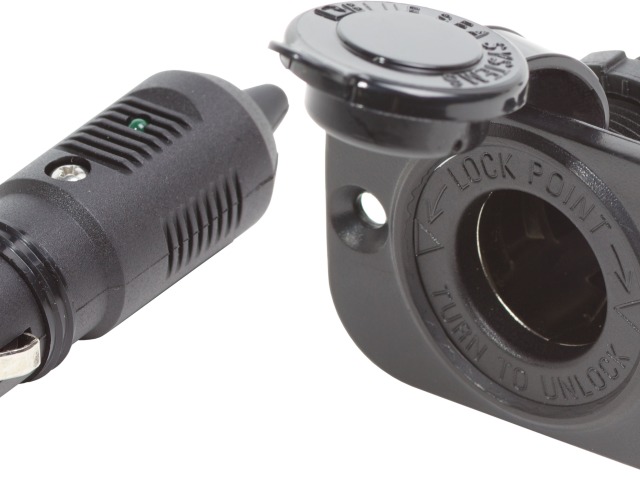 Blue Sea - 12 Volt Plug with Dash Socket - PN. 1015 | 12V Plugs and ...