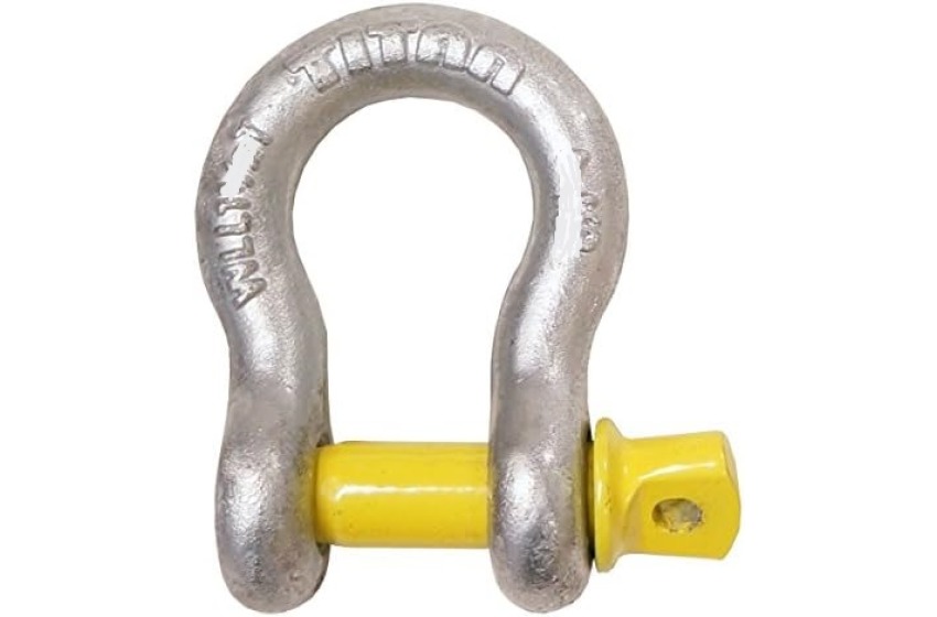 Titan Yellow Pin HD Bow shackle 5/8 - 10319055 | Galvanized shackles ...