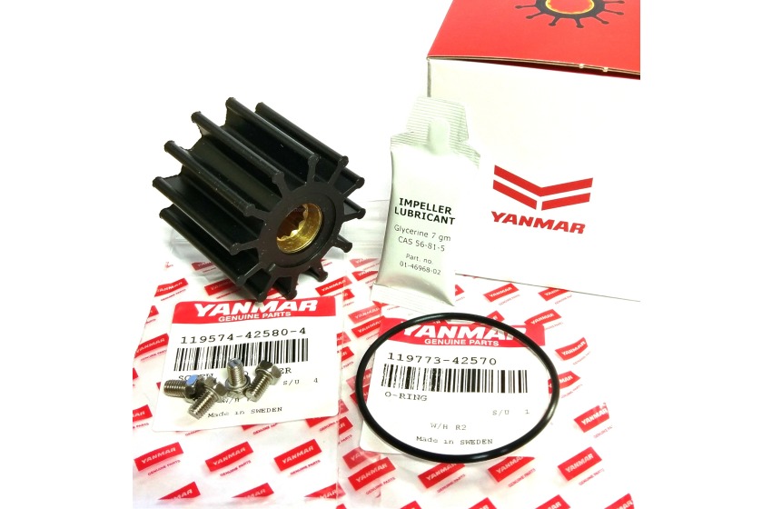 YANMAR Water Pump Impeller Kit - 6LP - GENUINE - 119773-42600 119773 ...