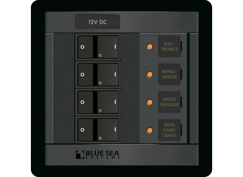 Blue Sea - 12 Volt DC Panel - 4 Position - PN. 1216 | Below-Deck ...