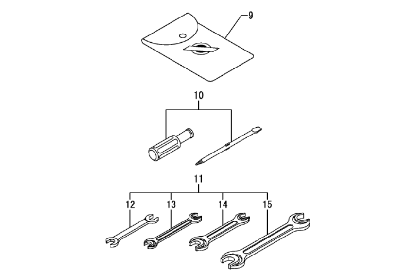 Yanmar - Tool Set 1GM10 - 129270-92100 | Service items | Bottom Line ...