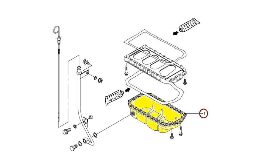 YANMAR Oil Sump Pan 4JH4E 4JH3E - 129670-01720 | 4JH4E | Bottom Line ...