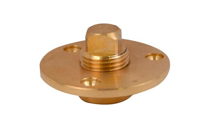 attwood Boat Drain Plug set- Brass tapered watertight - Brass Garboard ...