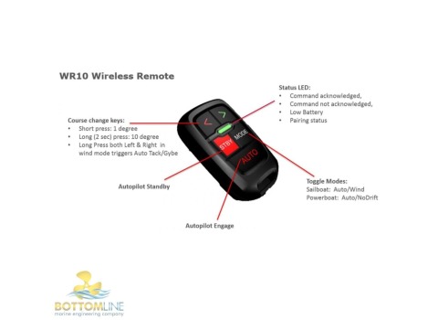 SIMRAD / Lowrance / B&G WR10 - Wireless Autopilot remote and base ...