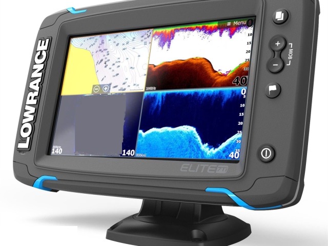 Lowrance Elite 7Ti Chartplotter / Fishfinder with Low/High/DownScan ...