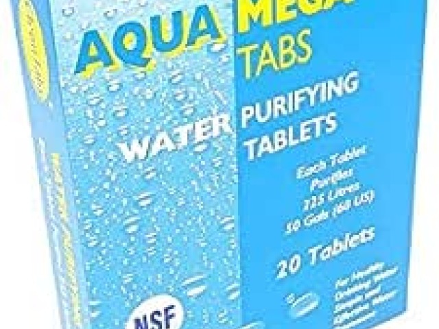 Clean Tabs Aqua Mega Tabs Water Purifying Tablets Pack of 20 225L ...