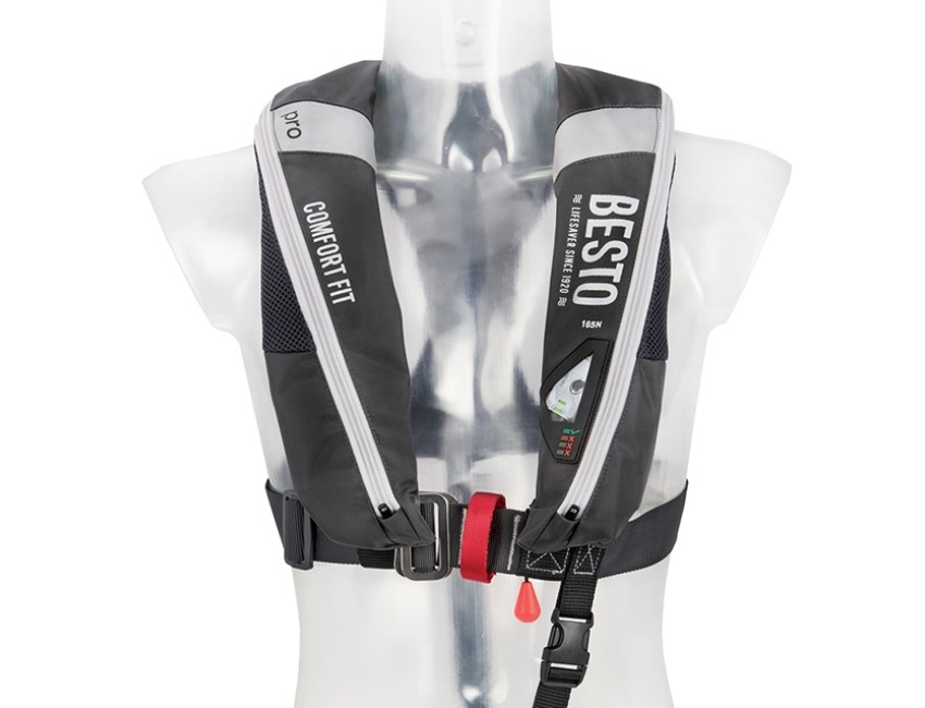 Besto Adults 'Comfort Pro' Auto/Manual Inflatable Lifevest 165N ...