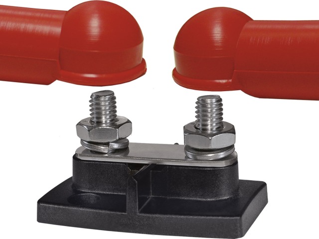 Blue Sea - PowerBar Dual BusBar - Two 3/8"-16 Stud and Insulators - PN ...