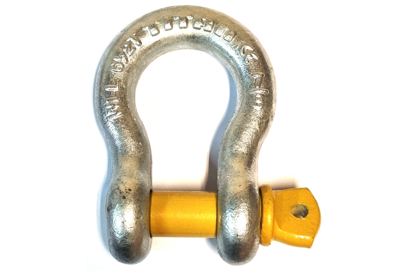 Titan Yellow Pin HD Bow shackle 7/8 - 10319057 | Galvanized shackles ...
