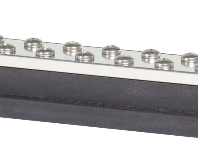 Blue Sea - MaxiBus 250A BusBar - Two 5/16"-18 Studs and Twelve #10-24 ...