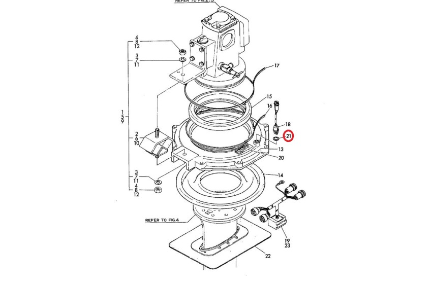 Genuine YANMAR SD20 Sensor Seal - 23418-140000 | SD20 Rubber Mount ...