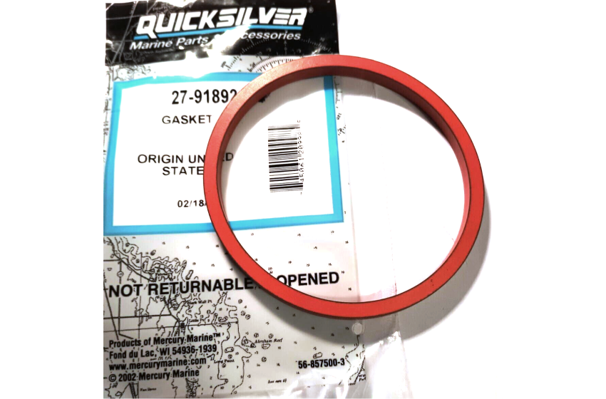 Genuine MerCruiser Remote Oil Filter Gasket - Quicksilver - 27-91892 ...
