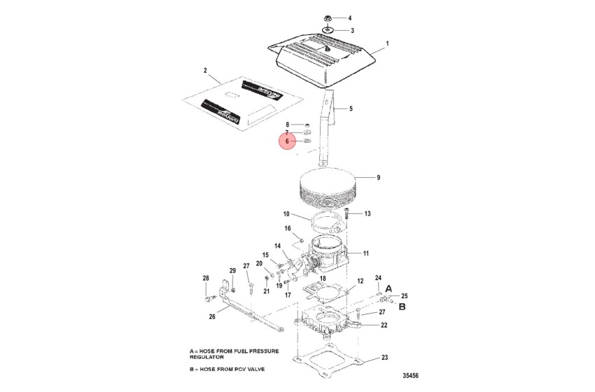 MerCruiser - WASHER (.875 Inch Outside Diameter) - EFI MPI - 12-30119 ...