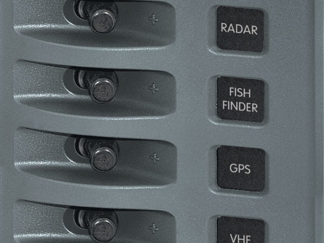 Blue Sea - WeatherDeck® 12V DC Waterproof Switch Panel - 8 Position ...