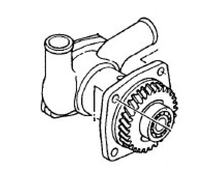 YANMAR Raw Water Pump - 4JH2-TE - Genuine - 129573-42502 | 4JH2-TE ...