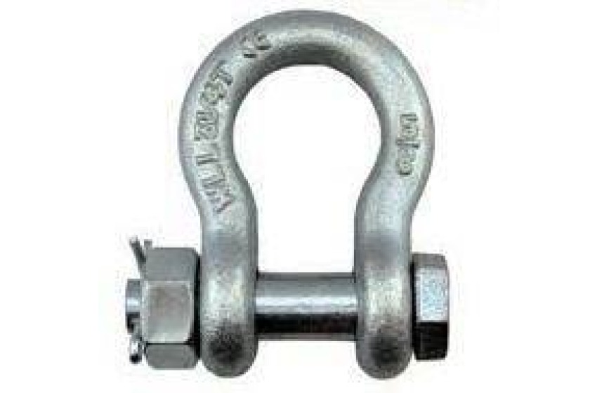 Galvanised Safety Bow Shackle - 5/8" - 3.25 Tonnes | Galvanized ...