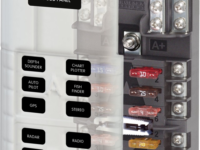 Blue Sea - ST Blade Split Bus Fuse Block - PN. 5032 | Fuse Blocks ...