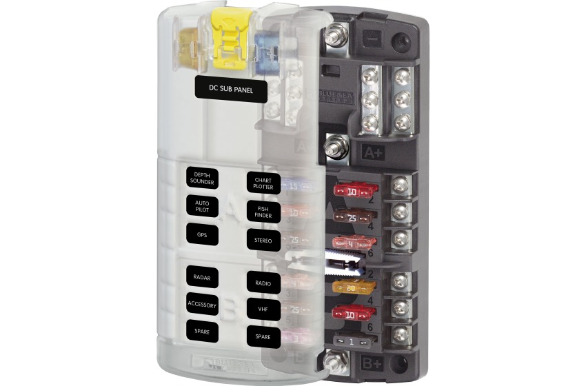 Blue Sea - ST Blade Split Bus Fuse Block - PN. 5032 | Fuse Blocks ...
