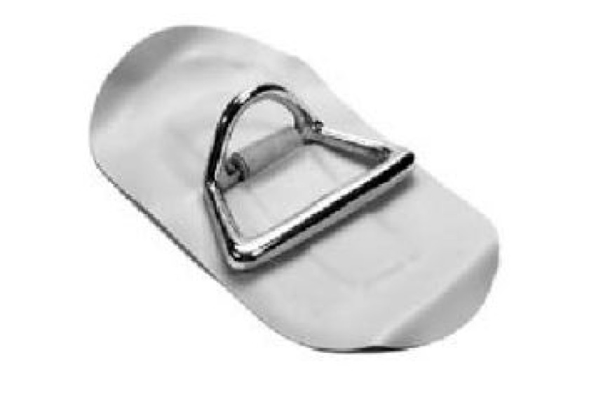 Quicksilver - Gray PVC Fabric Patch with Chrome Ring 62-8097772 ...