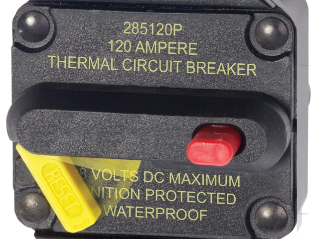 Blue Sea - 285-Series Circuit Breaker - Panel Mount 120A - PN. 7088 ...
