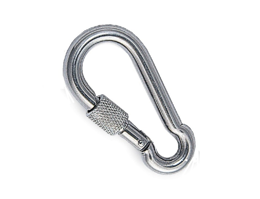 Talamex - 316 Stainless Screw Lock Carabiner - 8mm - 74.227.080 | Screw ...