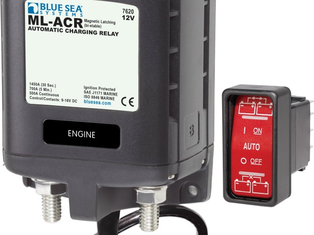 Blue Sea - ML-ACR Automatic Charging Relay - 12V DC 500A - PN. 7620 ...
