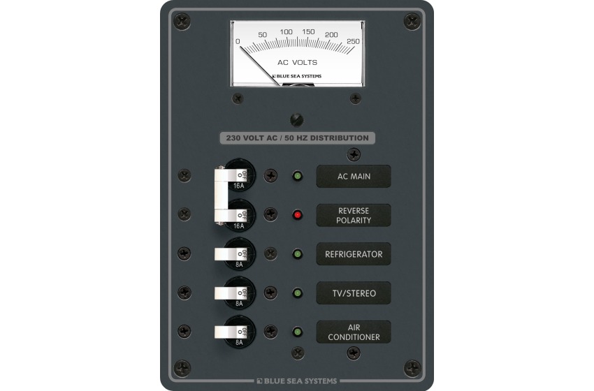 Blue Sea - AC Panel - Main + 3 Positions [European] - PN. 8143 | AC ...