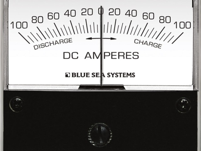 Blue Sea - DC Ammeter - 100-0-100A with Shunt - PN. 8253 | Meters ...
