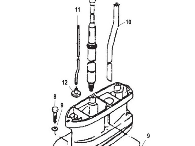 Mercury - HOUSING-EXTENSION KIT X-Long 25HP 30HP 2-Stroke - Quicksilver ...