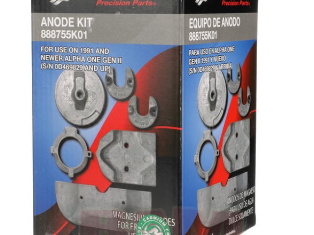 MerCruiser - ANODE KIT MAGNESIUM ALPHA ONE GEN2 - Quicksilver - 97 ...