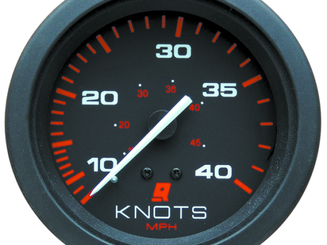 Mercury - SPEEDOMETER KIT (10-40 Knots) Black Face, Red Graduations ...