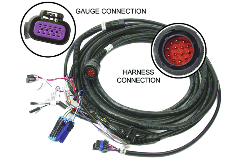 Mercury - HARNESS ASSEMBLY 14 Pin (25 Feet) Non-DTS Key-Choke-Horn - 84 ...