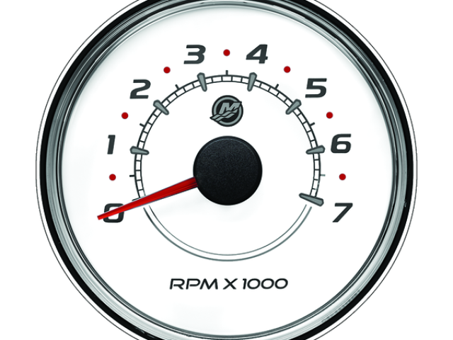 Mercury - SC1000 TACHOMETER 7000 RPM WHITE - Quicksilver - 79-8M0052875 ...