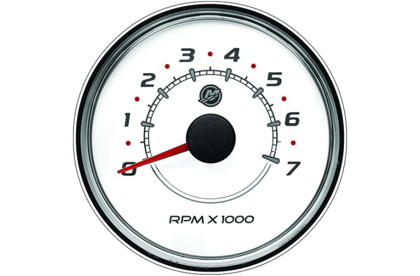 Mercury - SC1000 TACHOMETER 7000 RPM WHITE - Quicksilver - 79-8M0052875 ...
