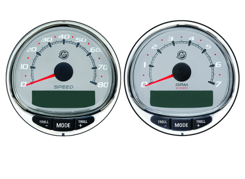 Mercury - SC1000 TACHOMETER KIT 7000 RPM GREY - Quicksilver - 79 ...