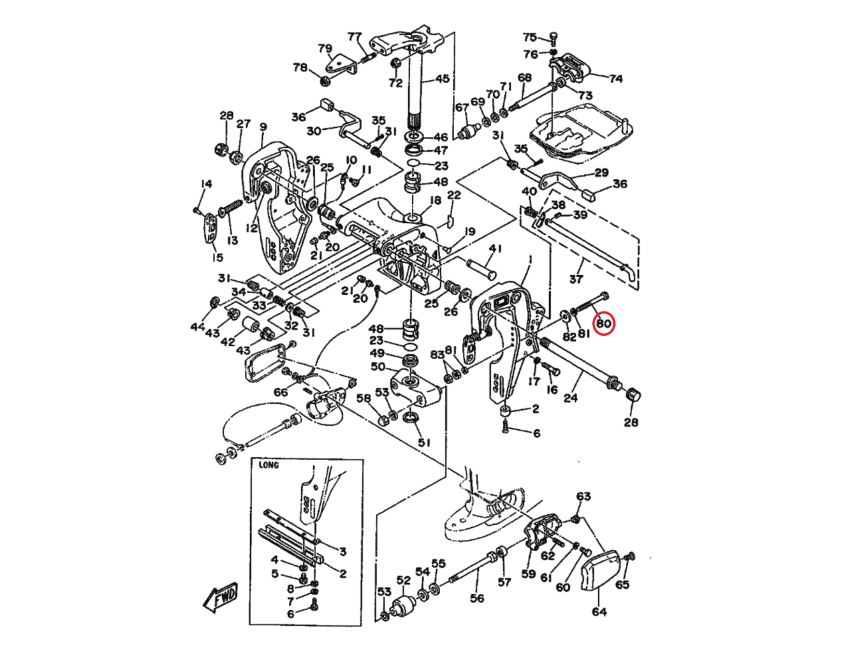 YAMAHA Bolt - 90101-12M51 | Genuine Yamaha Bolts | Bottom Line | Isle ...