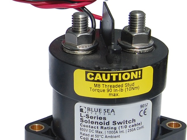 Blue Sea - Solenoid L-Series - 250A 12/24V - PN. 9012 | Switches and ...