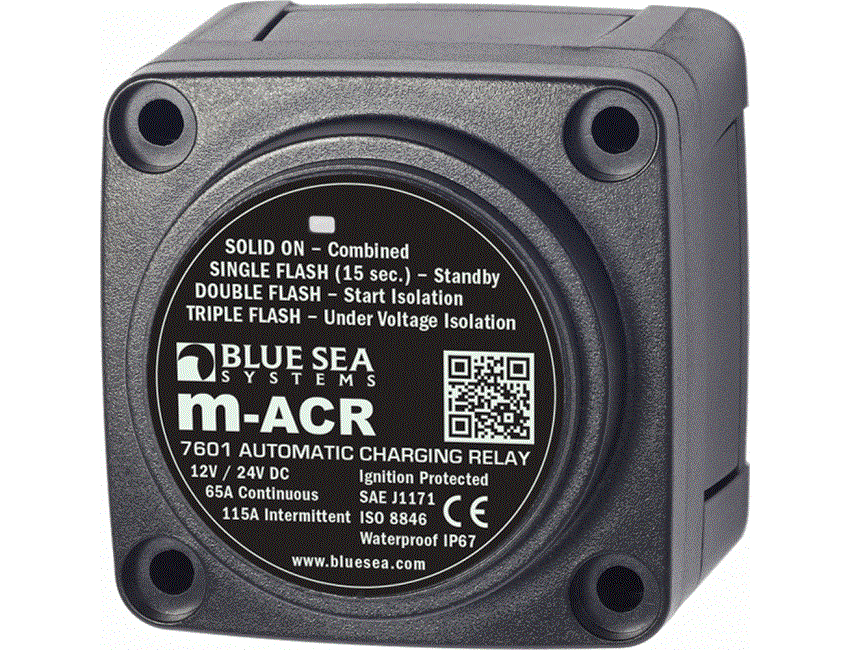 Blue Sea Systems - Auto Charging Relay - 65 Amp - VSR - M-ACR - Part no ...