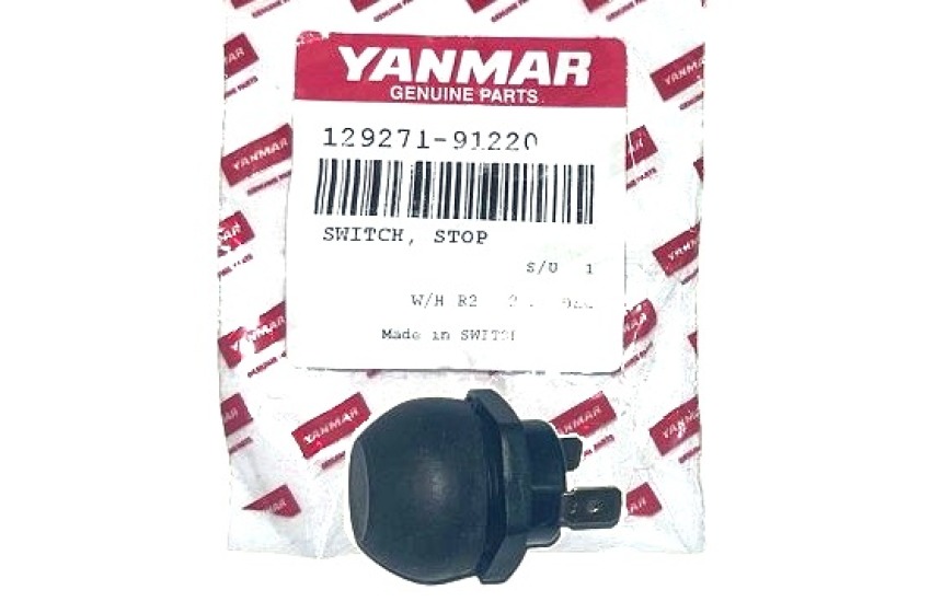 Yanmar Stop Button - B20 Panel - 129271-91220 | Controls | Bottom Line ...