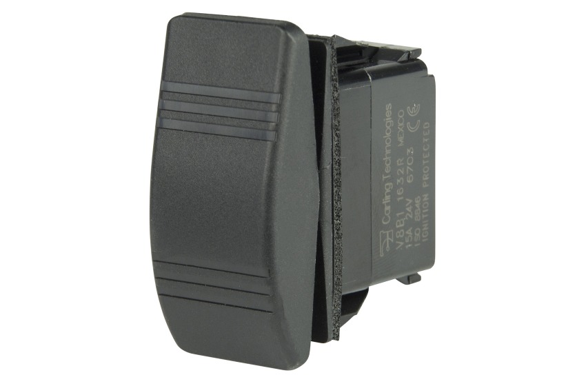BEP - SWITCH CONTURA (ON)-OFF-(ON) Single Pole 12/24V 1/4" Terminal ...