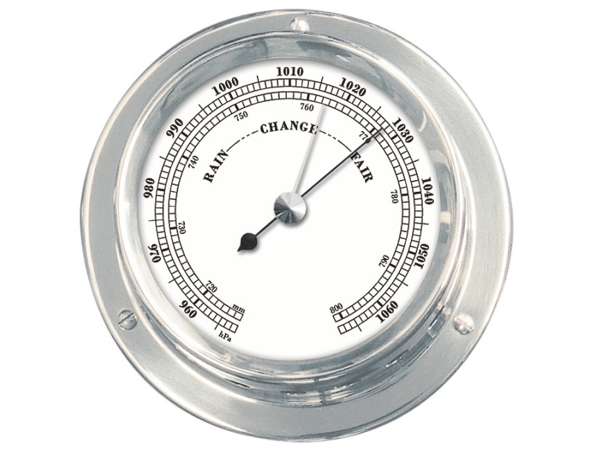 Talamex - BAROMETER CHROMED 110/84MM - 21.421.112 | Clocks, Barometers ...
