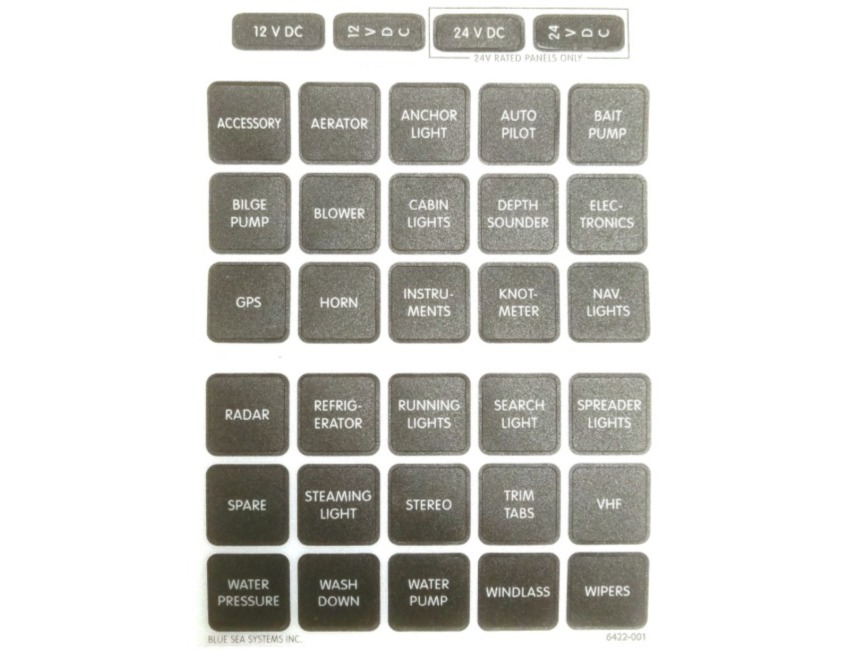 Blue Sea Systems - Weather Deck Fuse Panel - 6 Position - MPN 4306 ...