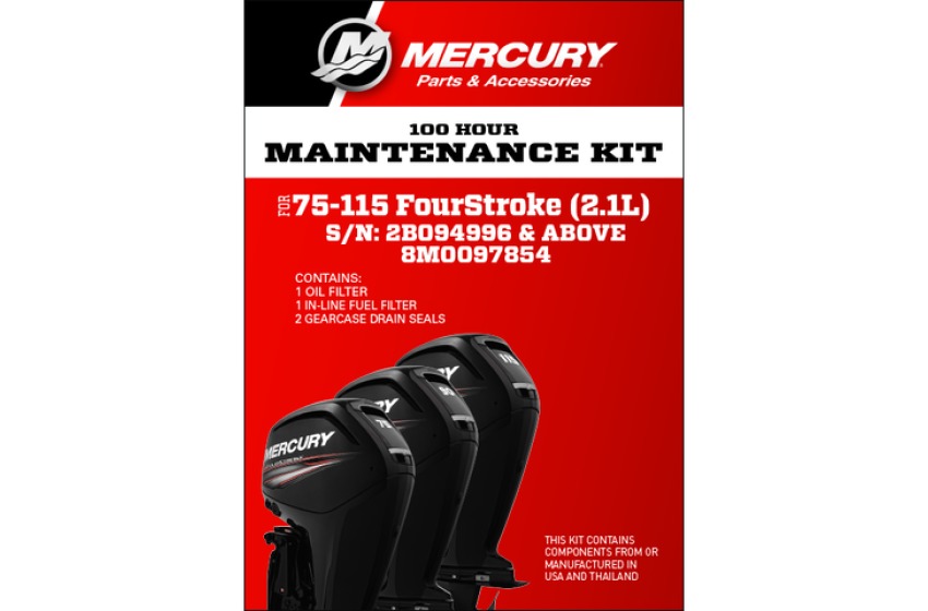 Mercury - SERVICE KIT 75-115 HP 4S (100 Hour) - Quicksilver - 8M0097854 ...