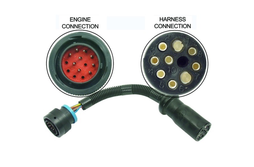 Mercury - HARNESS ASSEMBLY Adapter - 14 Pin Male To 10 Pin Female ...