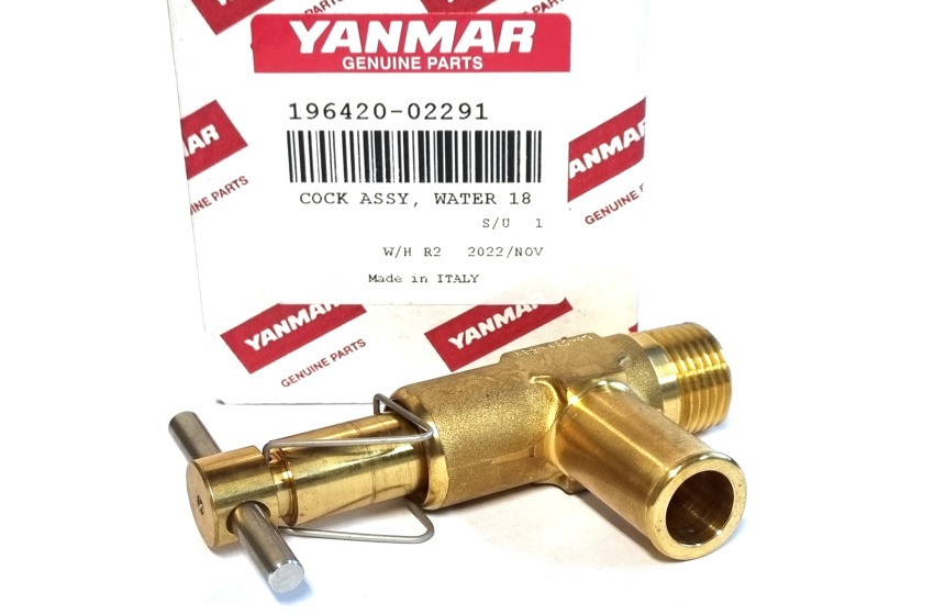 YANMAR SD20 Sea Water Valve / Tap - Kingston - 196420-02291 | Saildrive ...