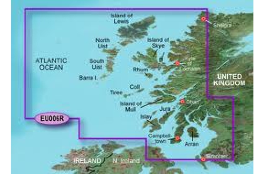 Garmin BlueChart G3 - Scotland, West Coast - EU006R | Garmin Blue Chart ...
